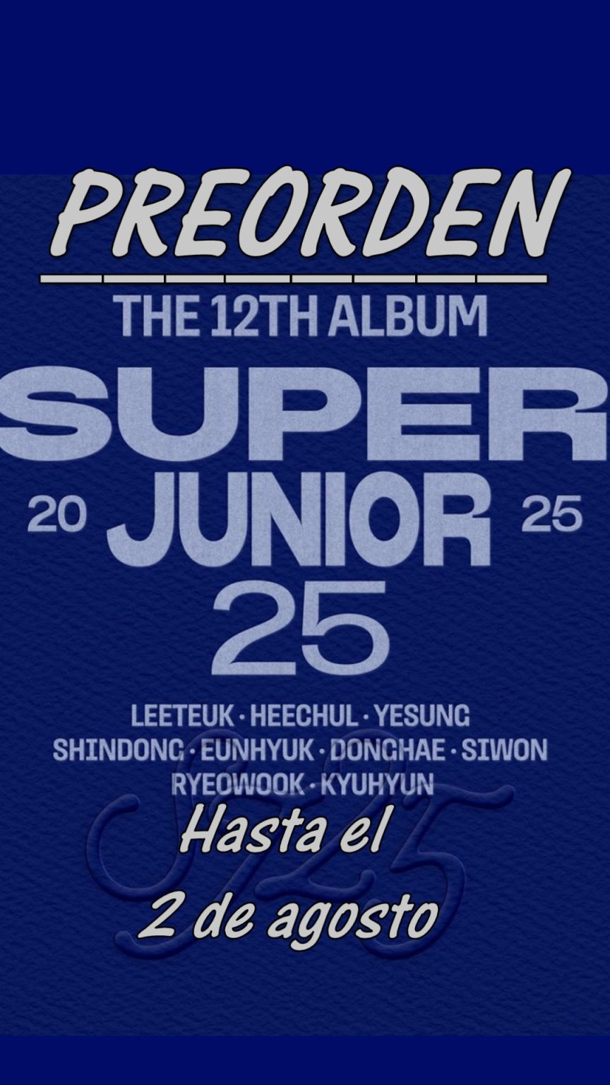 PREORDEN SUPER JUNIOR25 – Kasoo